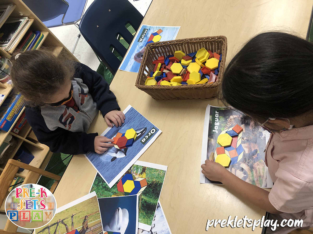 Pattern Block Templates | Pre-K Let's Play
