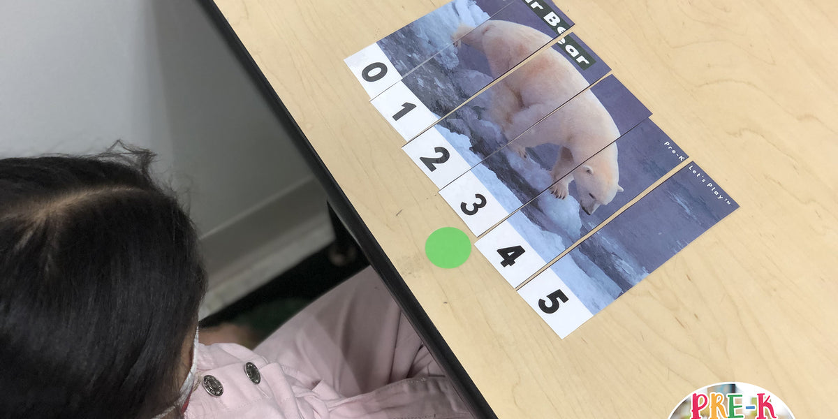 Number Strip Puzzle Printables | Pre-K Let's Play