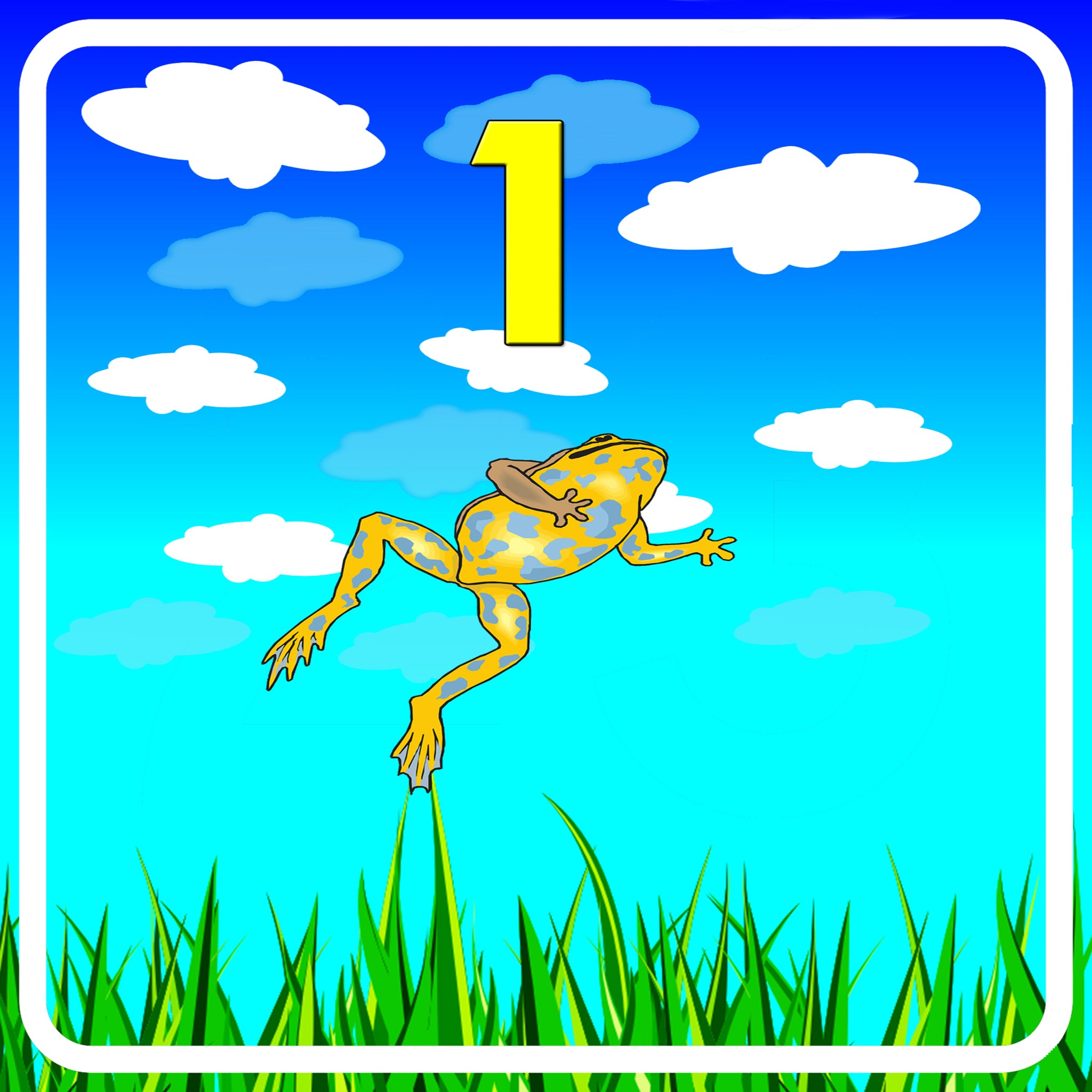 Frog Jump: Printable Number Flashcards | Pre-K Let's Play