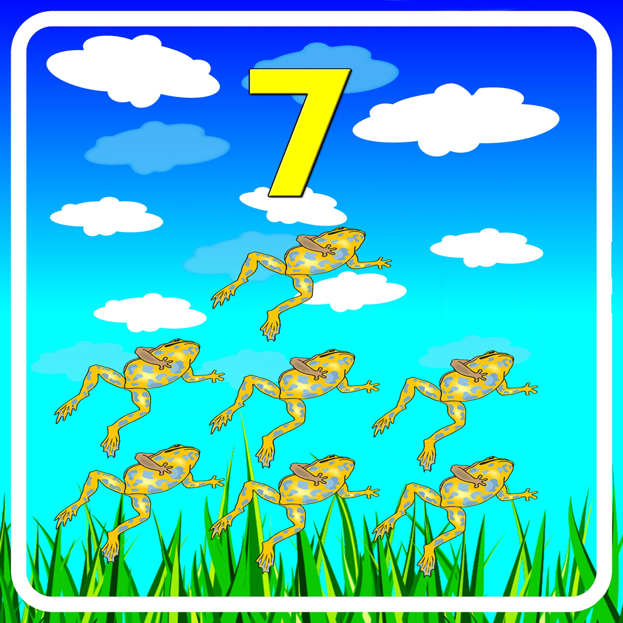 Frog Jump: Printable Number Flashcards | Pre-K Let's Play