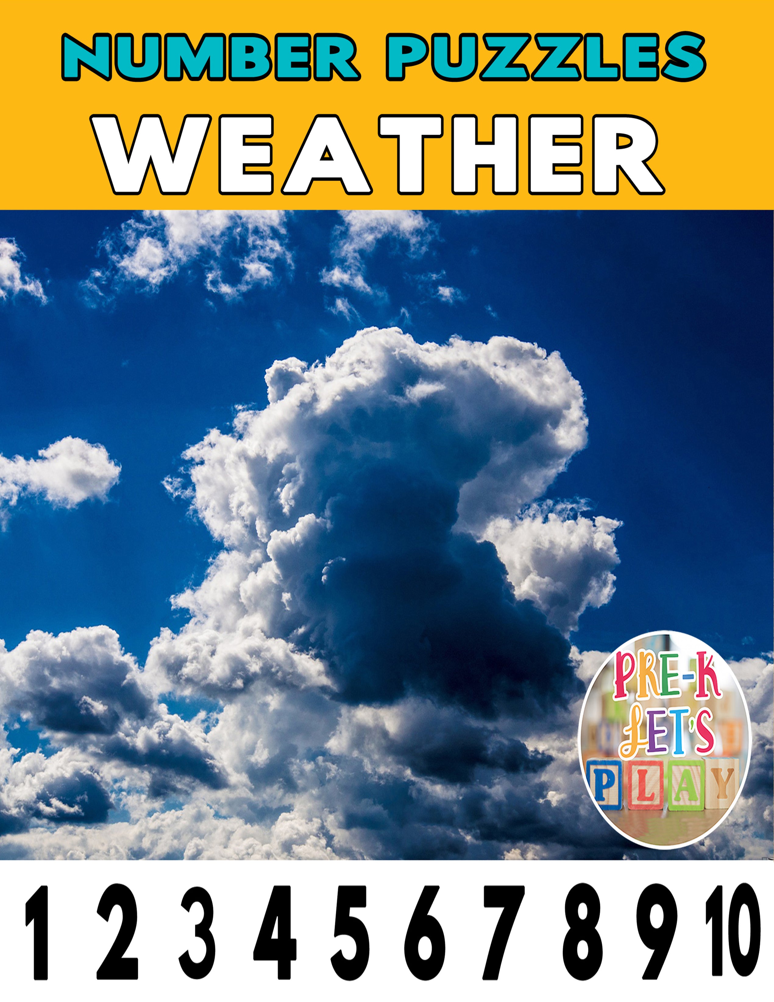 Weather and Climate Number Strip Puzzles | Number Order and Skip Count ...