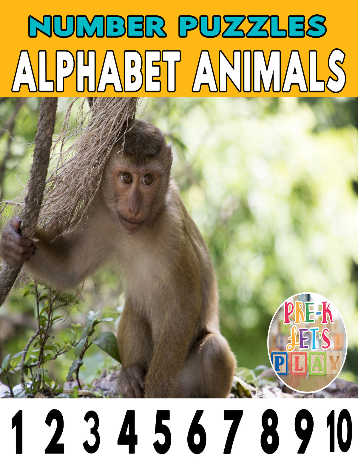Alphabet Animals Number Strip Puzzles | Number Order and Skip Counting ...