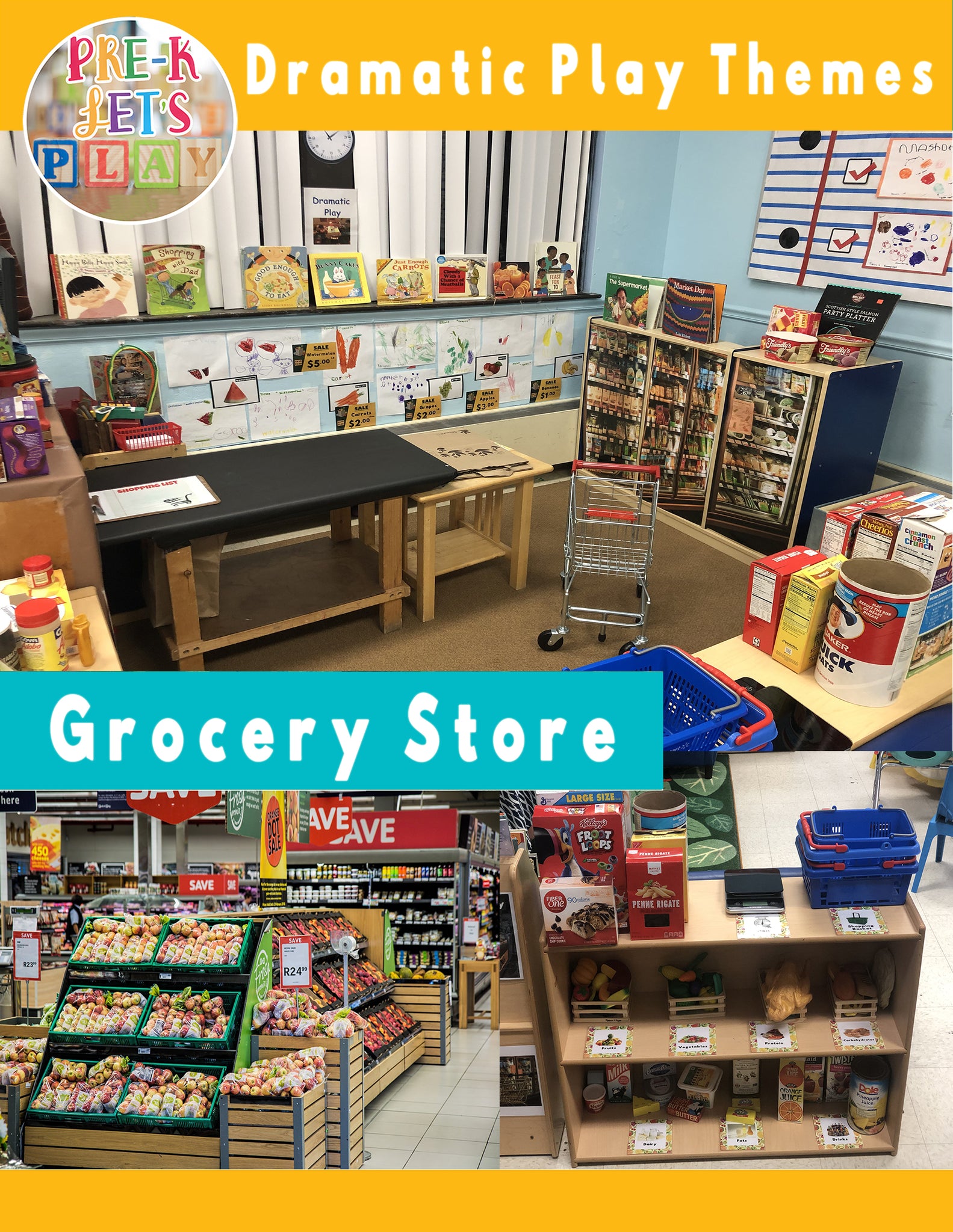 Pretend Play Grocery Store Theme | Imaginative Play Printables for Dra ...